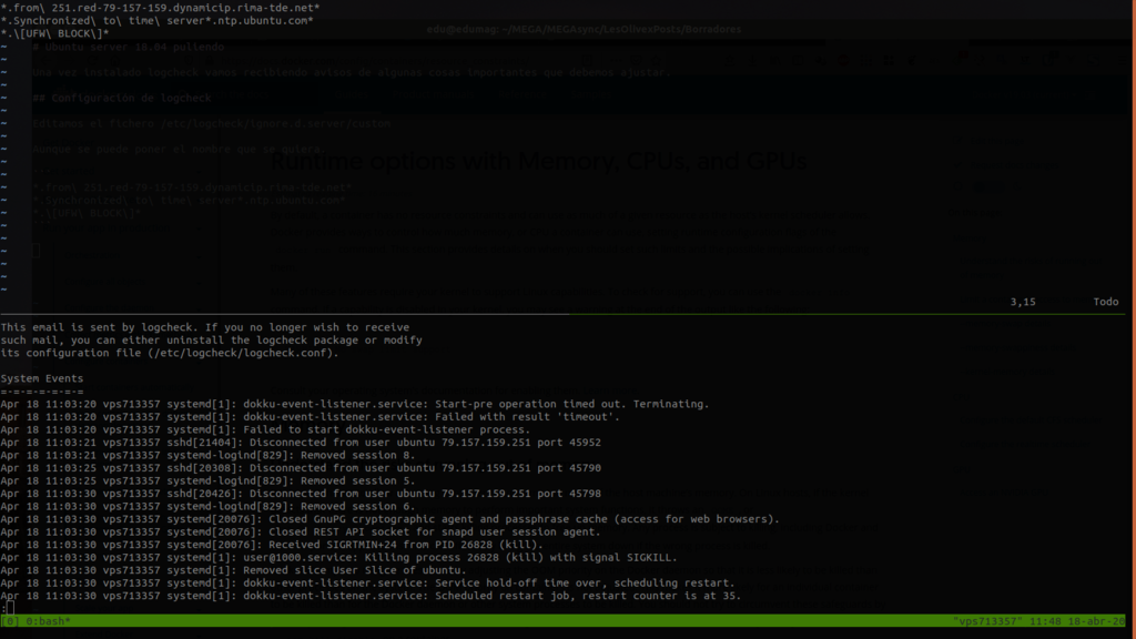 Afinando ubuntu server 18.04 - LesOlivex